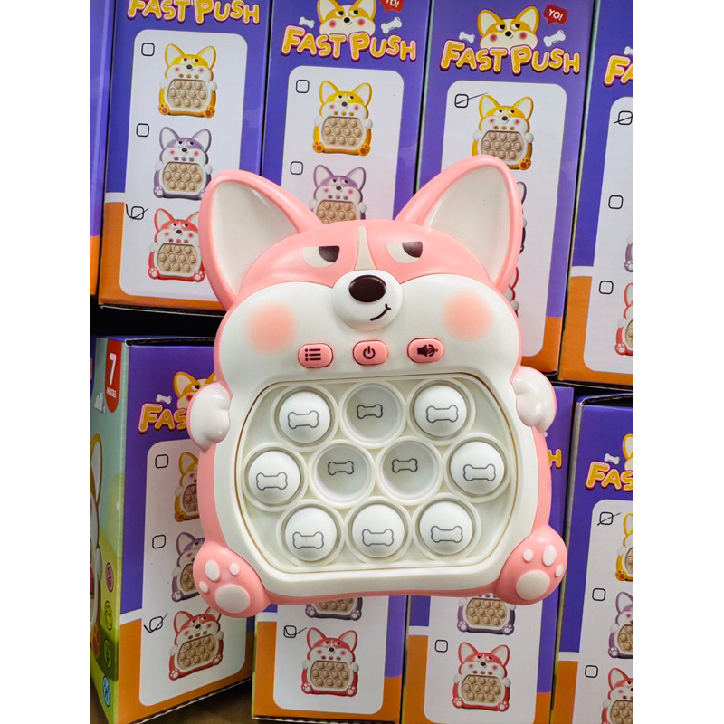 Popit điện tử pop it điện tử Chó Shiba 999 lever kèm pin | Shopee Việt Nam