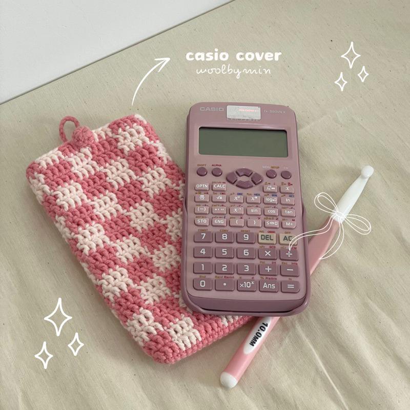 | CASIO 580X COVER | vỏ bảo vệ máy tính casio handmade bằng len ...