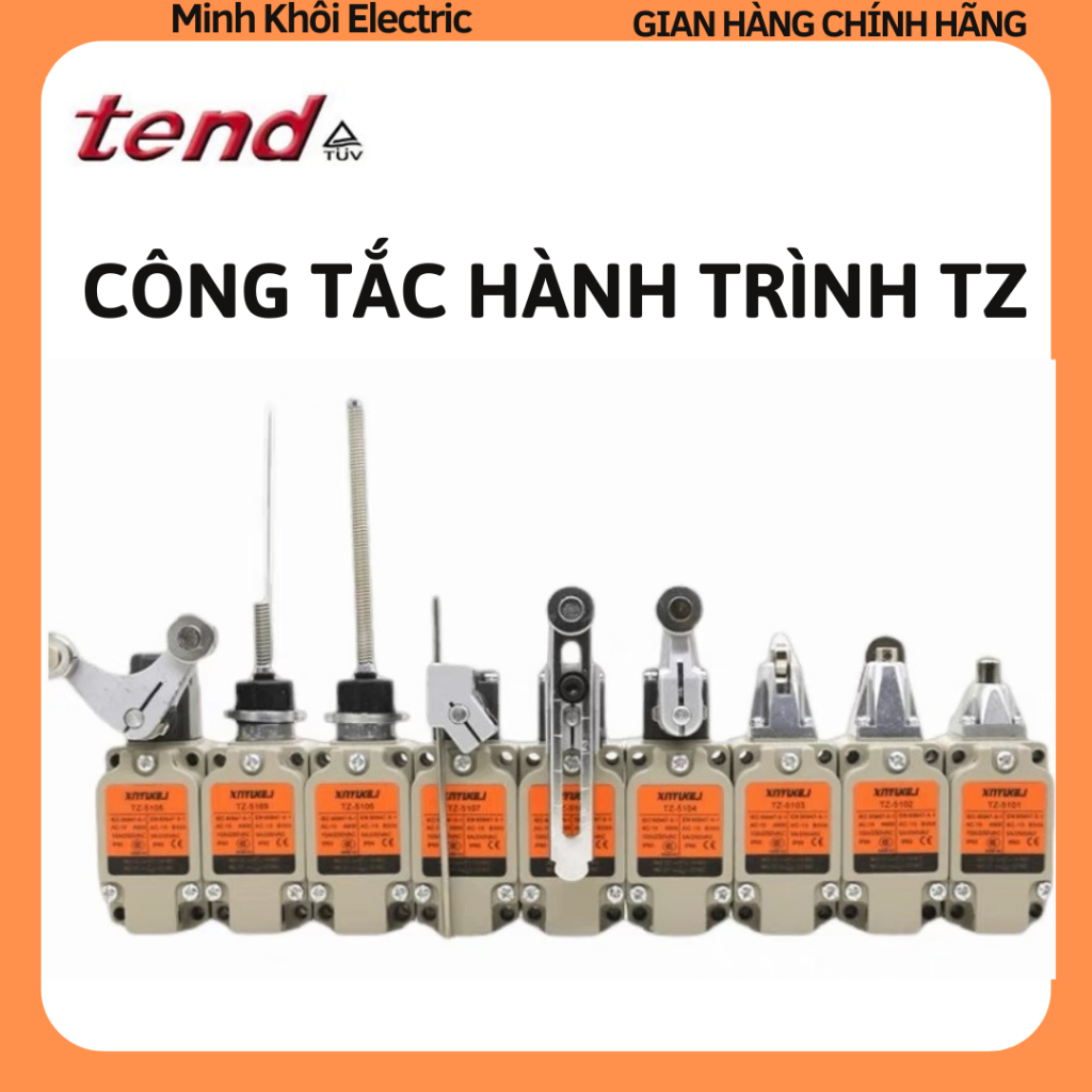 Công tắc hành trình Tend TZ-5101,TZ-5108,công tắc dạng lò xo TZ,cong tac giới hạn,công tắc giới ...