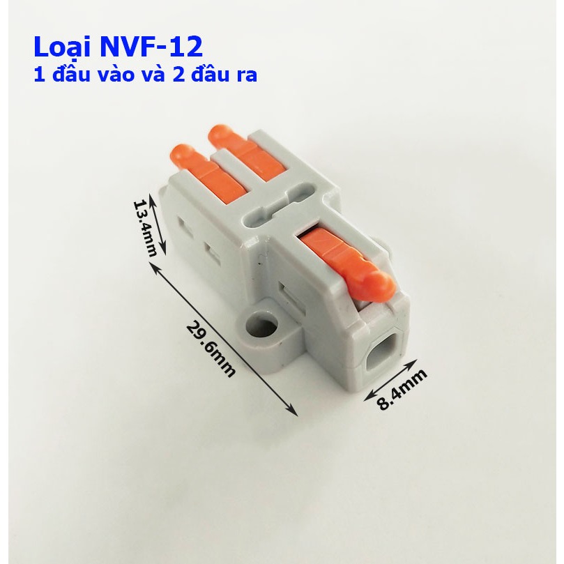 Cút nối dây điện nhanh Kẹp giắc KV212 KV214 KV111 2 đầu vào và 2/4/6 đầu ra có phân biệt màu ...