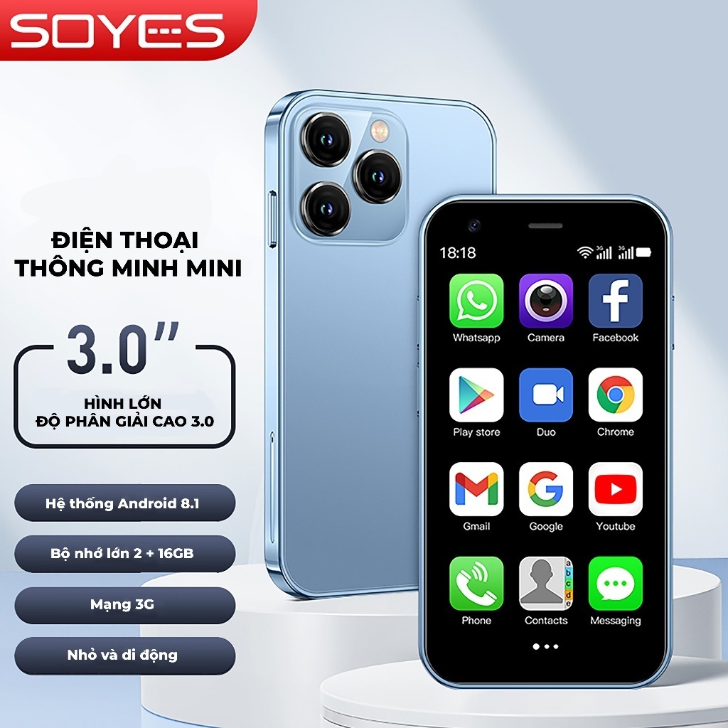 Điện thoại mini siêu nhỏ cảm ứng Soyes XS15, XS16 | Shopee Việt Nam