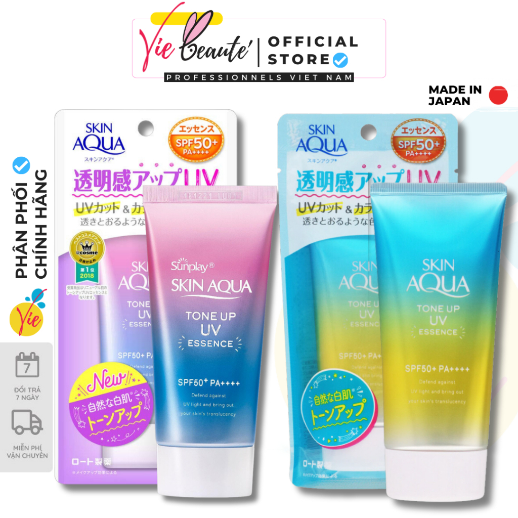 Kem chống nắng skin aqua tone up [BẢN NHẬT 80g] (ruby99) | Shopee Việt Nam