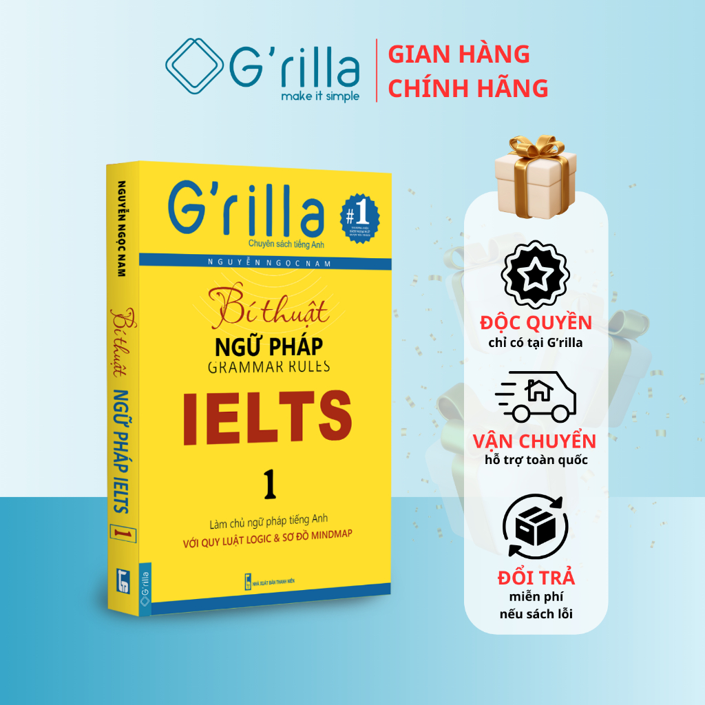 Sách - Bí thuật Ngữ pháp IELTS Grilla Tập 1 | Shopee Việt Nam