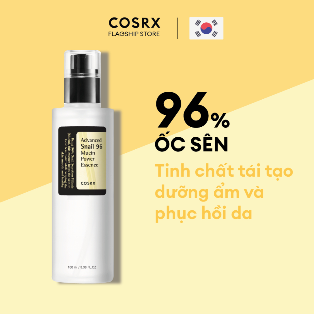 Tinh chất ốc sên COSRX 96 Mucin 100ml hỗ trợ tái tạo dưỡng ẩm cho da (jin) | Shopee Việt Nam