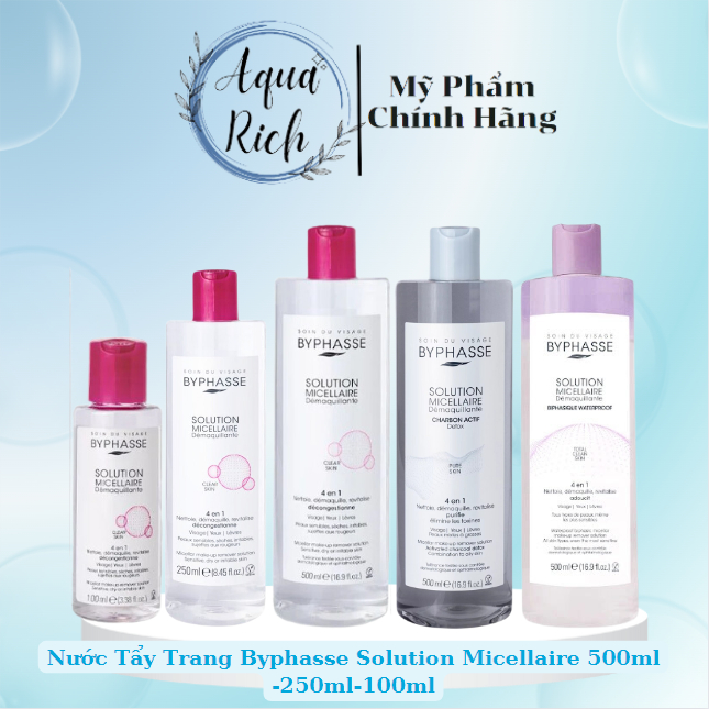 TẨY TRANG BYPHASSE SOLUTION MICELLAIRE 500ML | Shopee Việt Nam