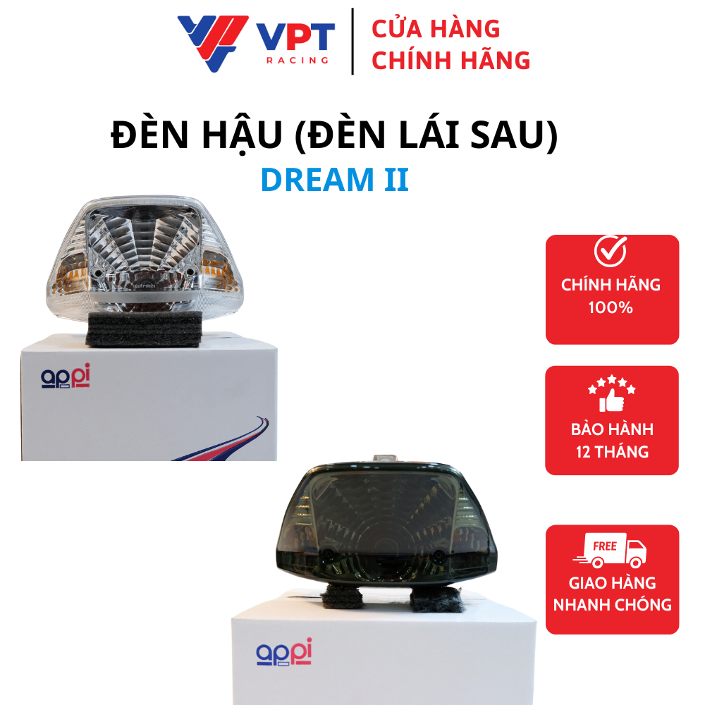 Đèn hậu (Đèn lái sau) Honda DREAM II / SUPER DREAM II - Chính hãng APPI ...