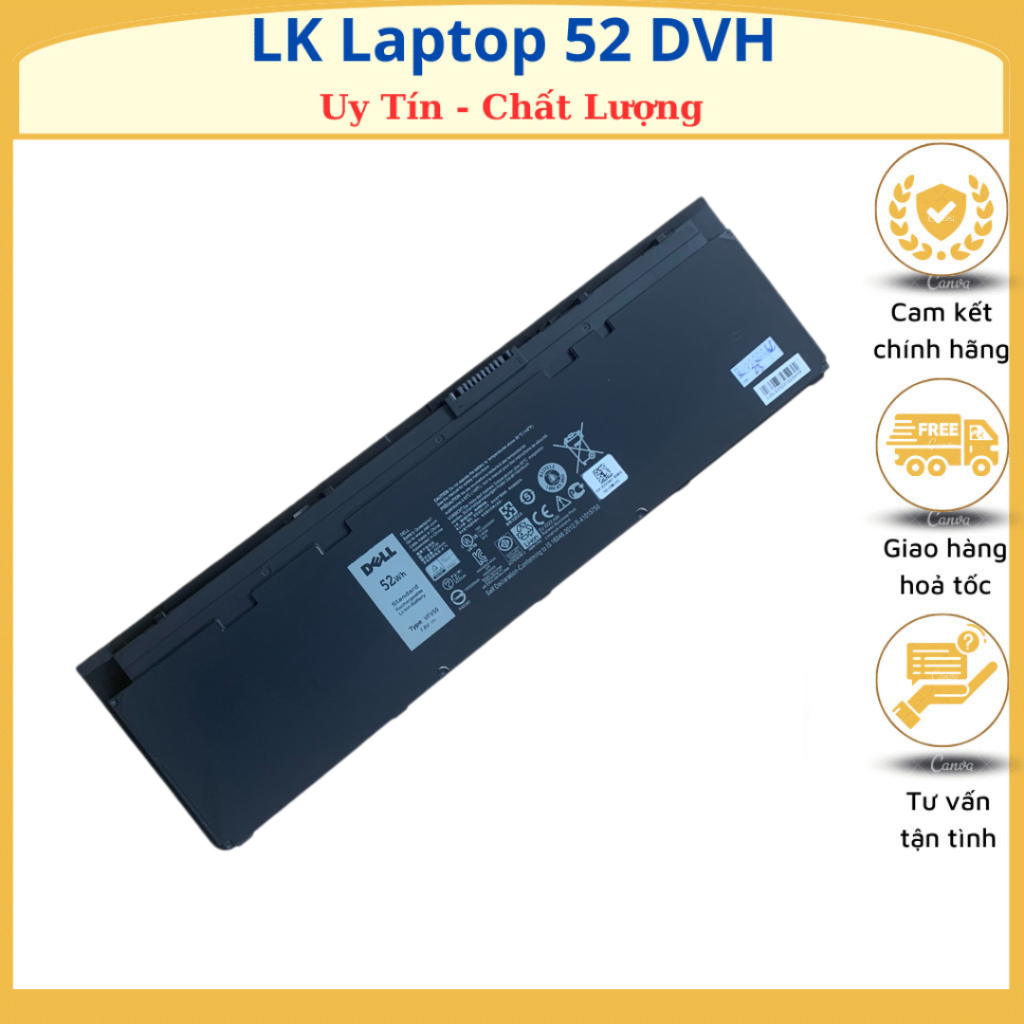 Pin ZIN Dell LATITUDE E7240 E7250 VFV59 GVD76 WD52H Mới 100% | Shopee ...