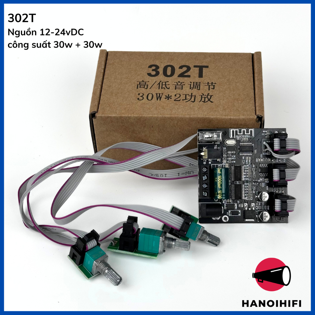 Mạch Wuzhi ZK-302T khuếch đại âm thanh bluetooth 30w*2 chỉnh âm sắc. Mã ...