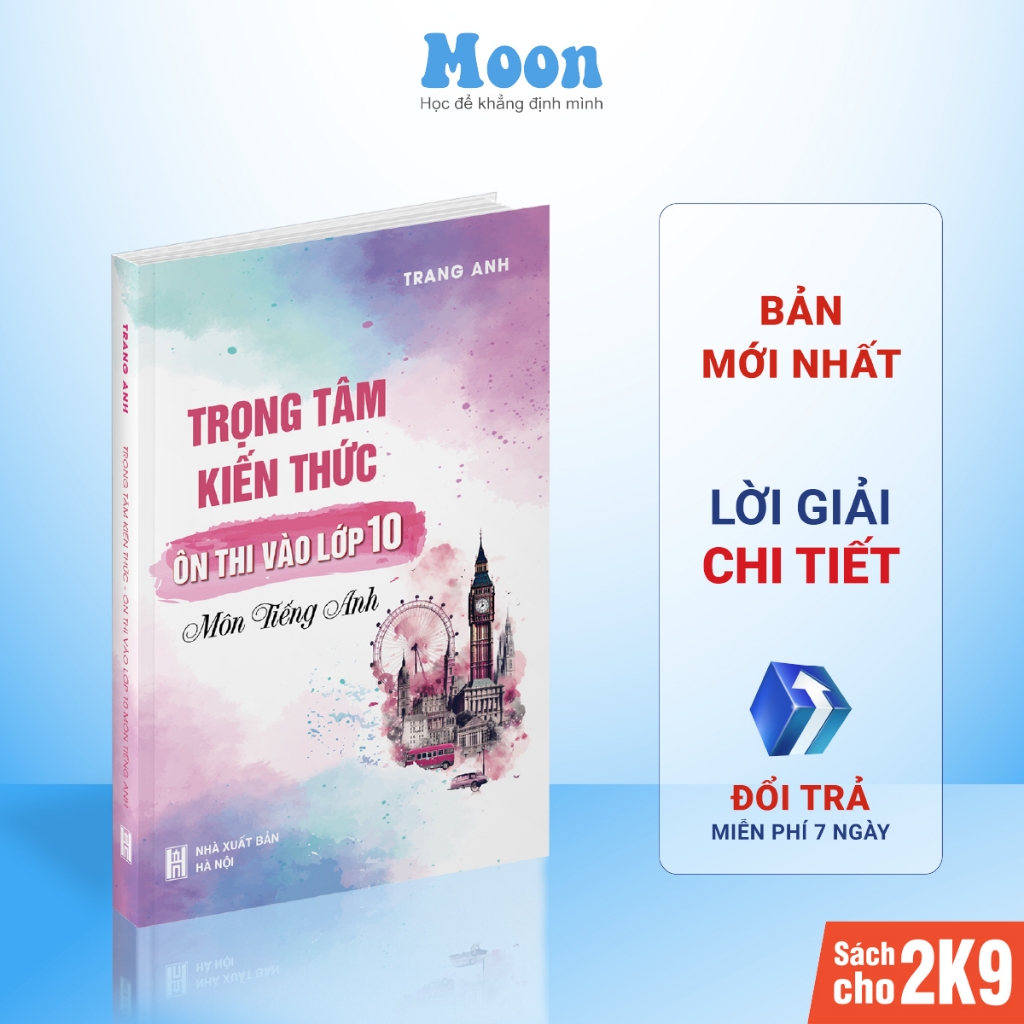 Sách Trọng tâm kiến thức ôn thi vào lớp 10 môn Tiếng anh cô Trang Anh ...