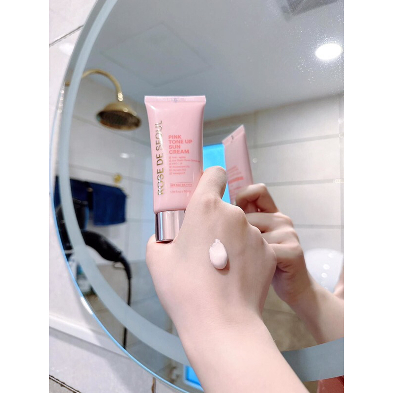 Kem chống nắng rose de seoul pink tone up sun cream kiềm dầu nâng tông ...