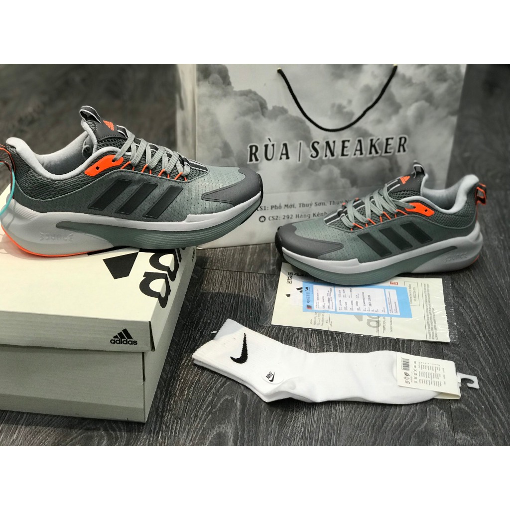 (Rùa Sneaker) Siêu Phẩm Giày Thể Thao Sneaker Adi/das Alpha/bounce Xám ...