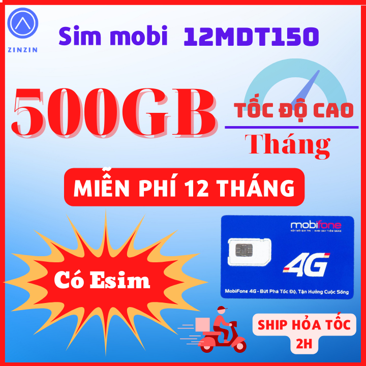 Sim 4G Mobifone 6MDT150/12MDT150 - Tặng 500GB / Tháng ( Không Nghe Gọi Được) | Shopee Việt Nam