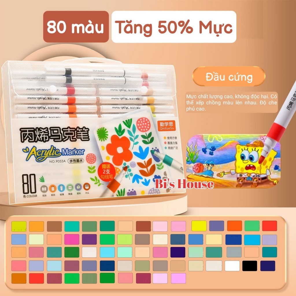 Bút Màu Acrylic Vẽ Được Trên Nhiều Chất Liệu - Đồ Chơi Mỹ Thuật ...