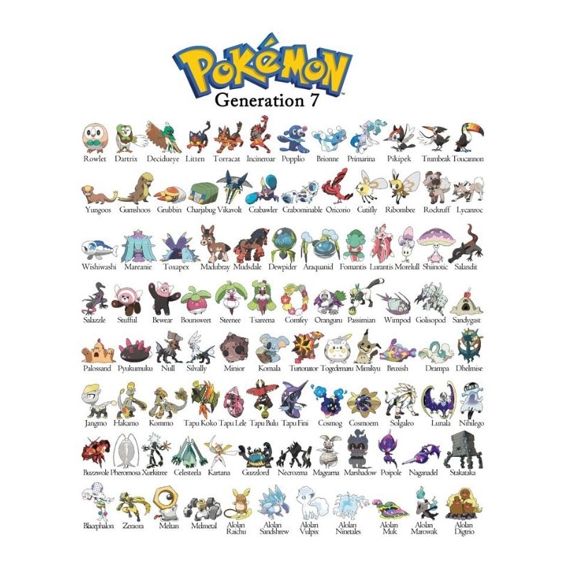 [Tổng hợp] Starter + Pokemon Gen 7 | Shopee Việt Nam