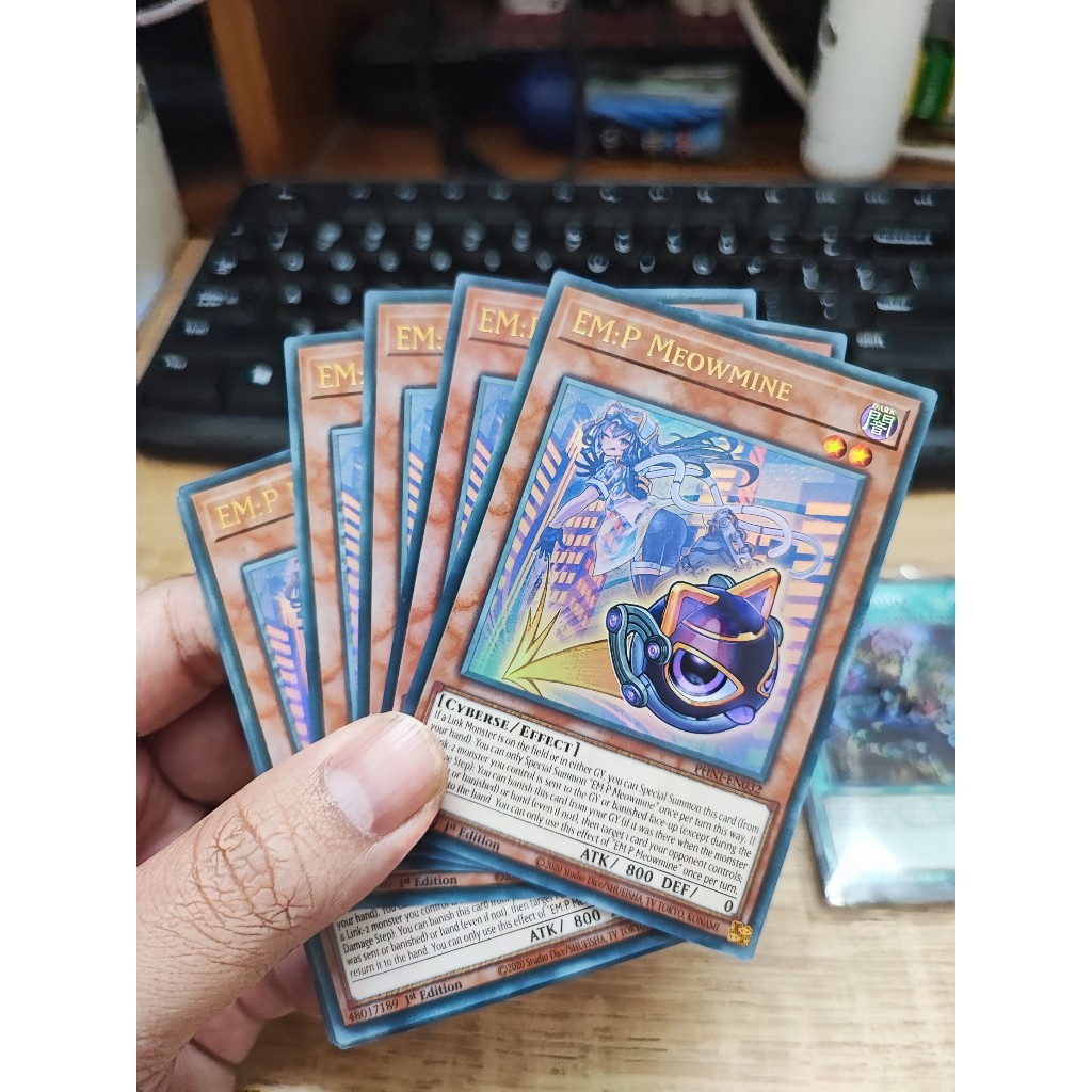 [Yugioh Funny Shop] 1 lá thẻ bài EM:P Meowmine - PHNI-EN032 - Ultra Rare 1st Edition | Shopee ...