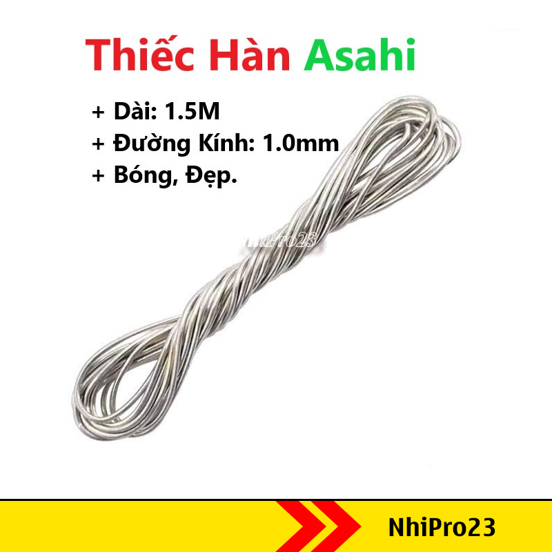 Thiếc hàn túi Asahi 1.5m loại tốt SN60Pb40 | Shopee Việt Nam