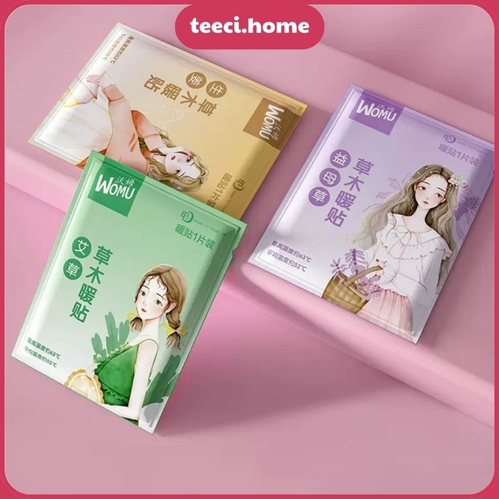 Miếng Dán Giữ Nhiệt Cơ Thể WOMU Miếng Dán Nóng Sưởi Ấm Đau Bụng Kinh Ngày Đèn Đỏ Thảo Dược Thiên ...