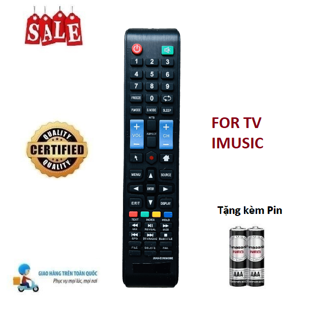 Remote Điều khiển tivi Imusic LED/LCD/Smart TV- Hàng loại tốt mới Tặng ...