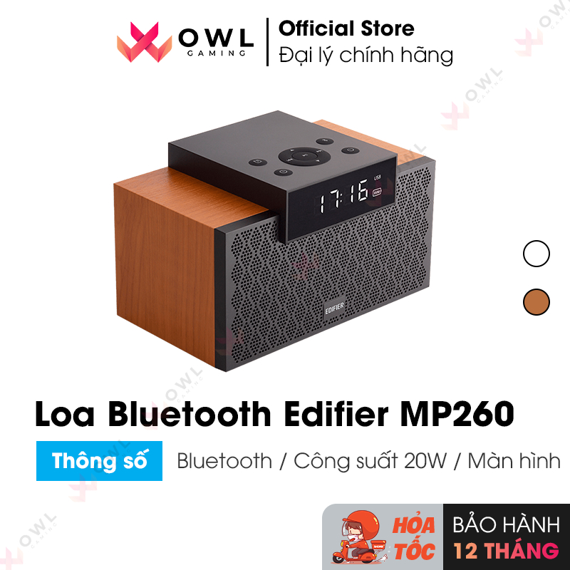 Loa Bluetooth EDIFIER MP260 (Hàng chính hãng) - Kèm đồng hồ báo thức ...