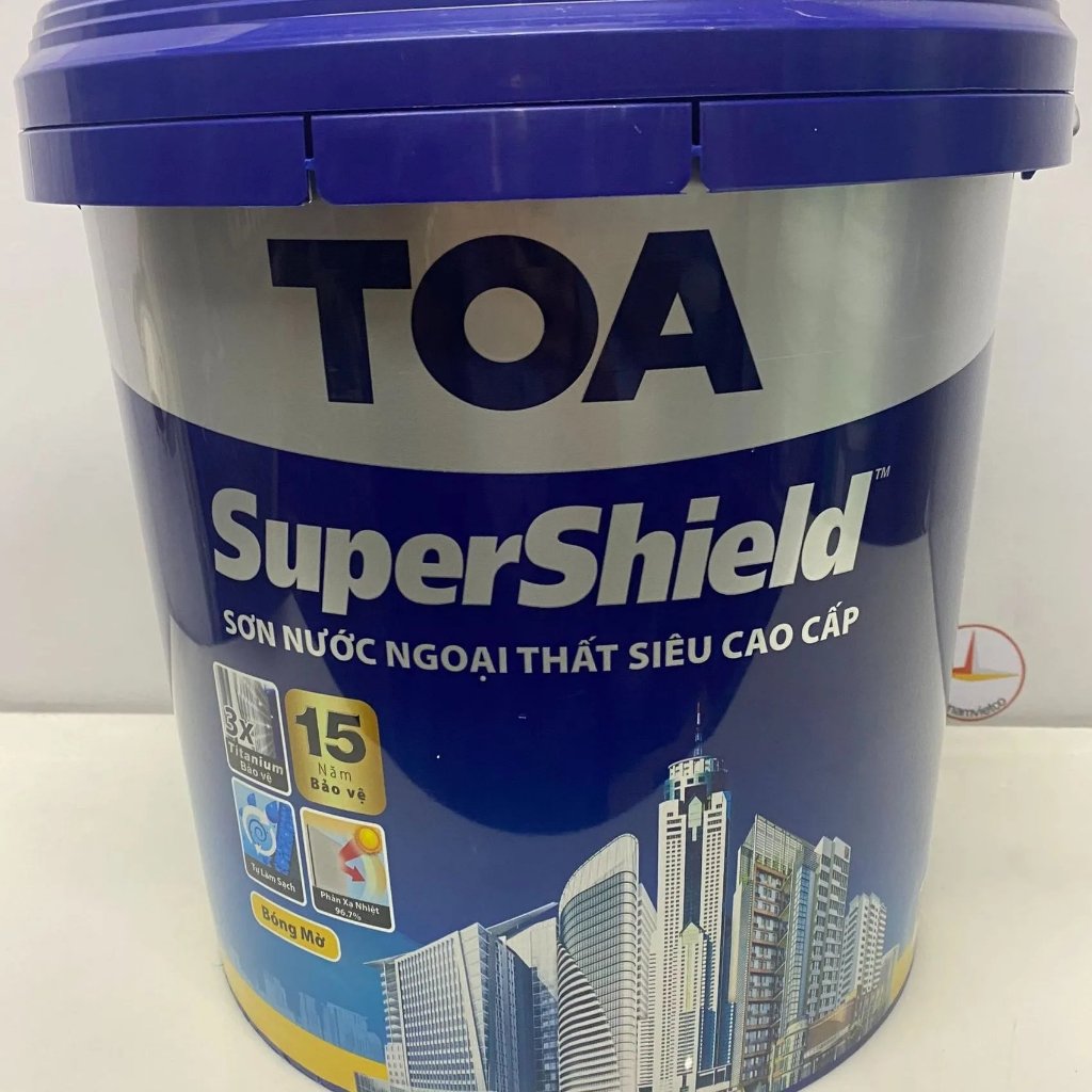 Sơn nước siêu cao cấp Toa SuperShield ngoại thất màu xám 8257_3,785L ...