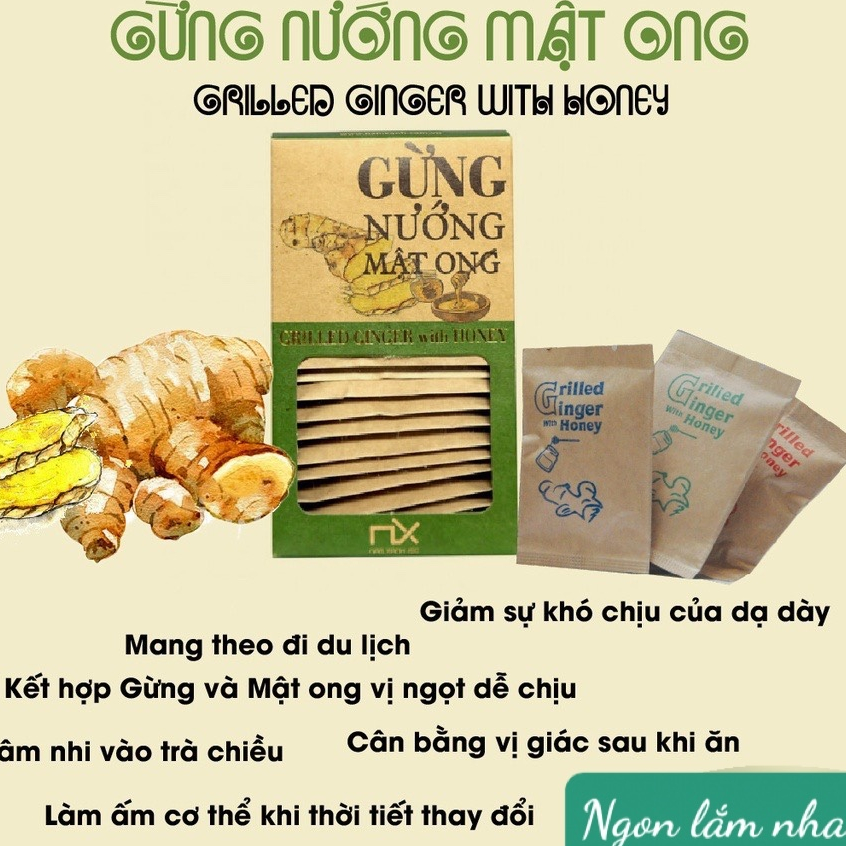 {Date 11/2025} Gừng Nướng Mật Ong nam xanh Hộp lớn 14 gói | Shopee Việt Nam