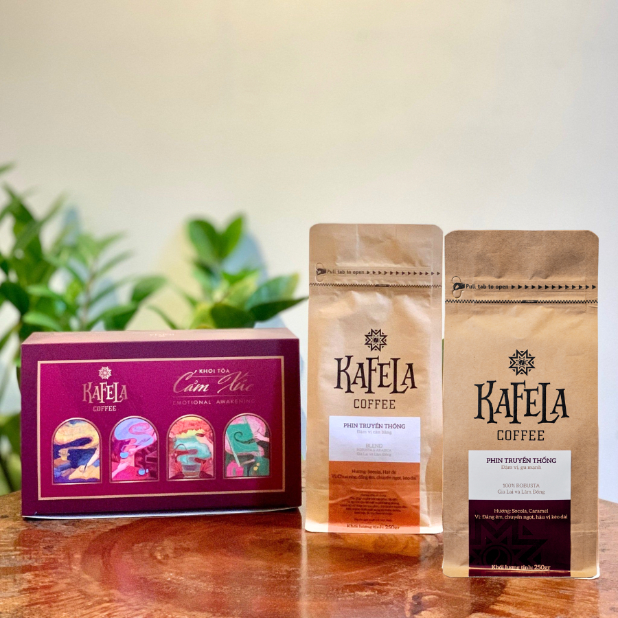 Bộ quà tặng Cảm Xúc Cà phê phin 2 vị Kafela Coffee | Shopee Việt Nam