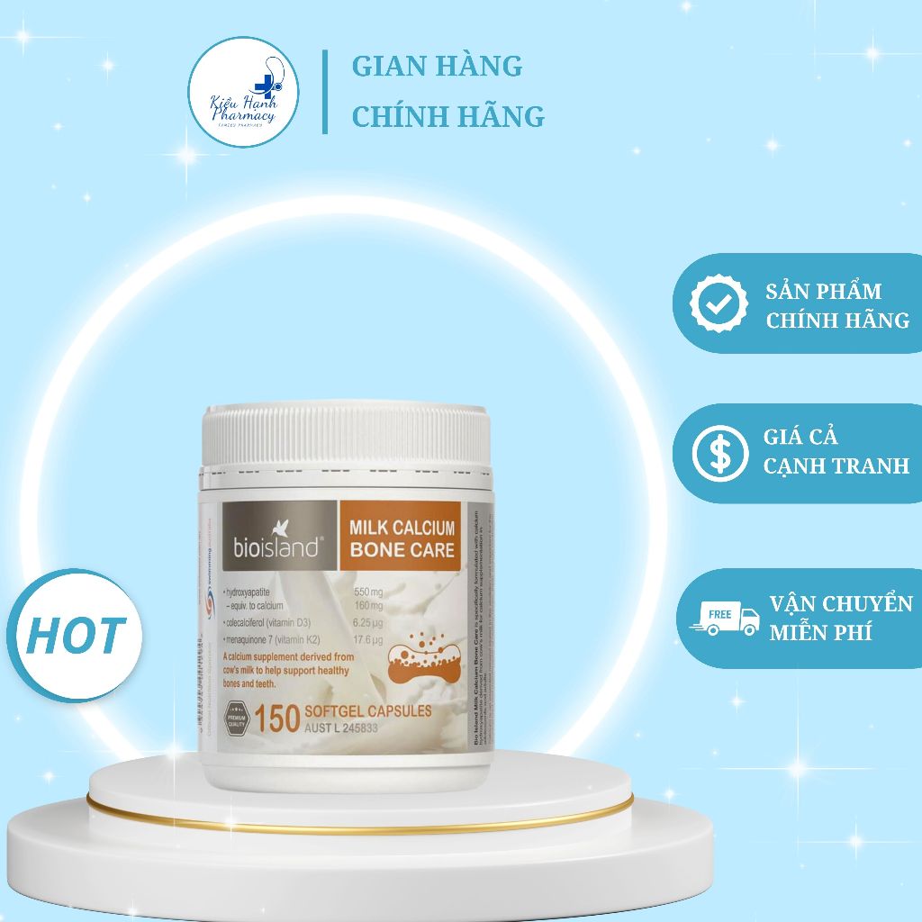 Canxi Hữu Cơ Bioisland Milk Calcium Bone Care Úc Cho Trẻ Em Từ 12 tuổi ...