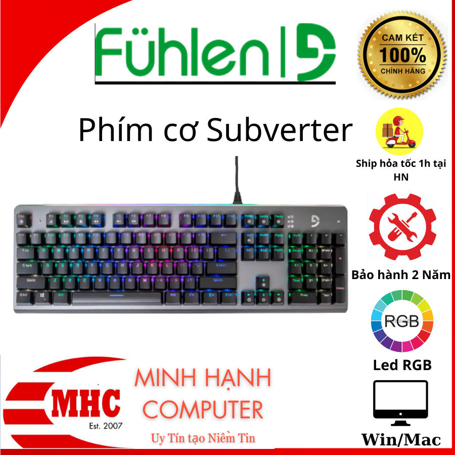 Bàn Phím Cơ Gaming Led RGB -Fuhlen Subverter ( S ) -Hàng Chính Hãng ...
