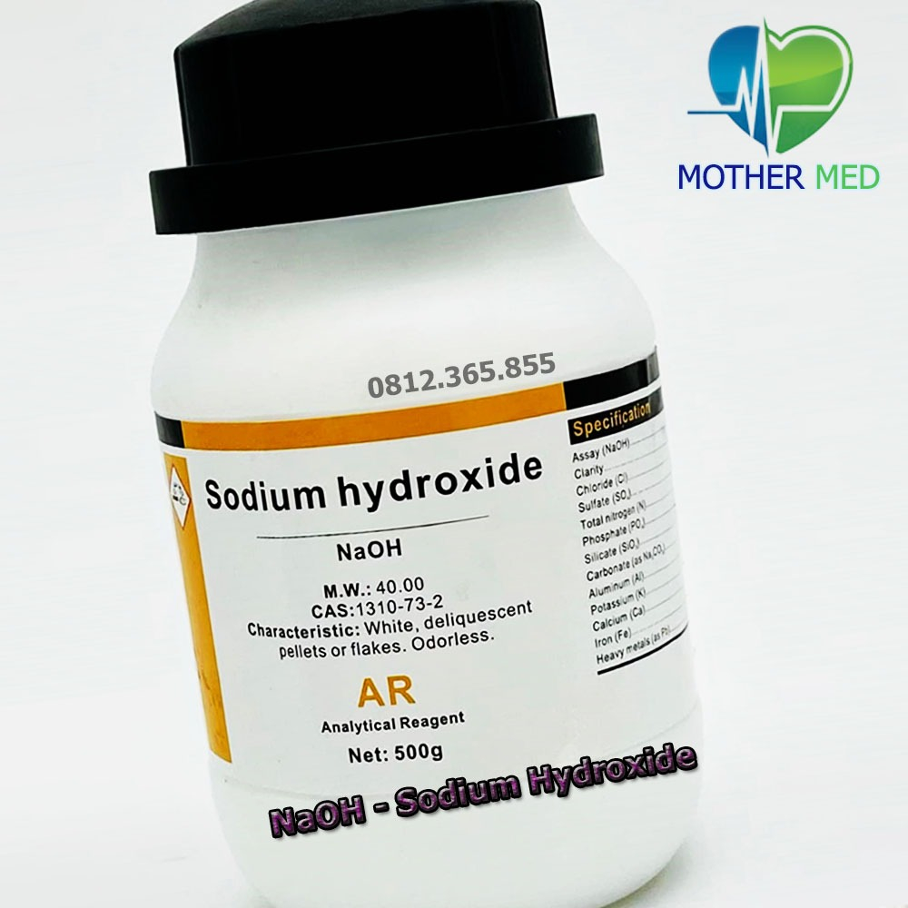 Hóa chất Sodium hydroxide 500g hóa chất thí nghiệm, y tế - NaOH ...