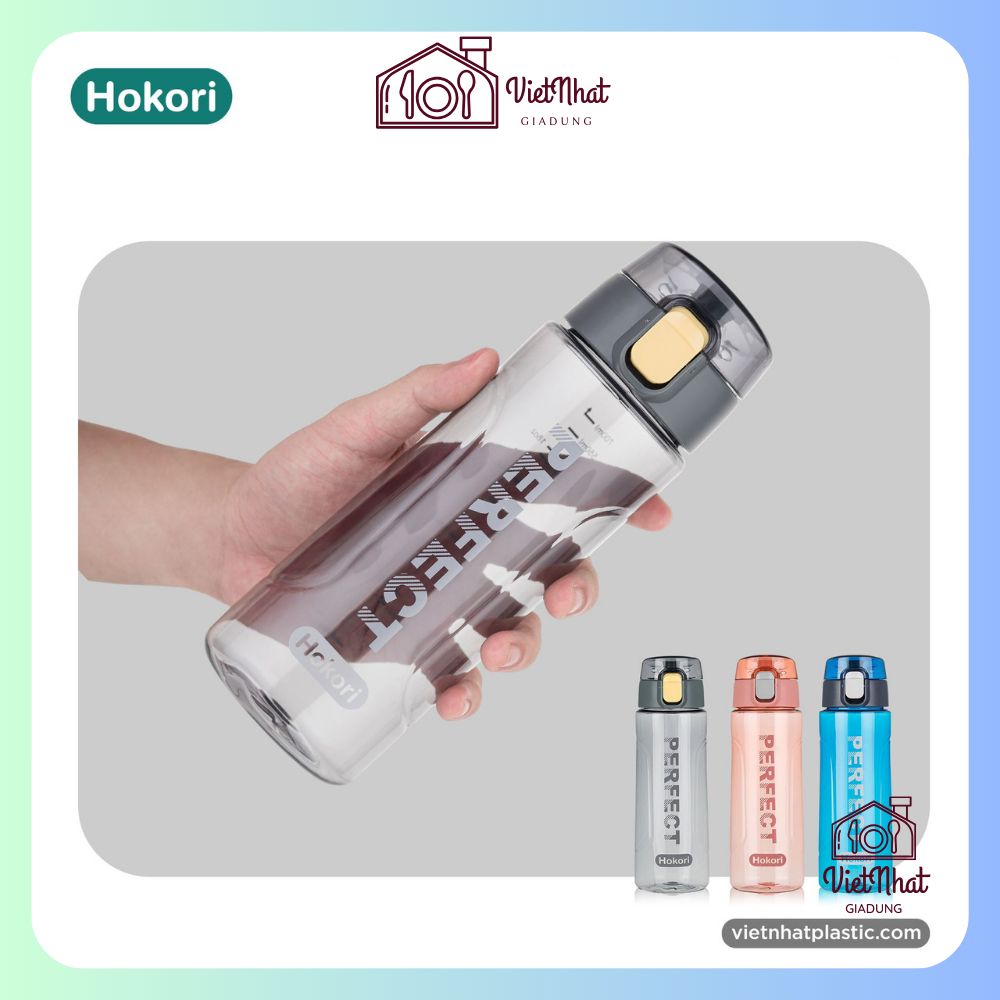 Bình Nước Cao Cấp 700ml Hokori 0082, Bình nước thể thao Việt Nhật Cao ...
