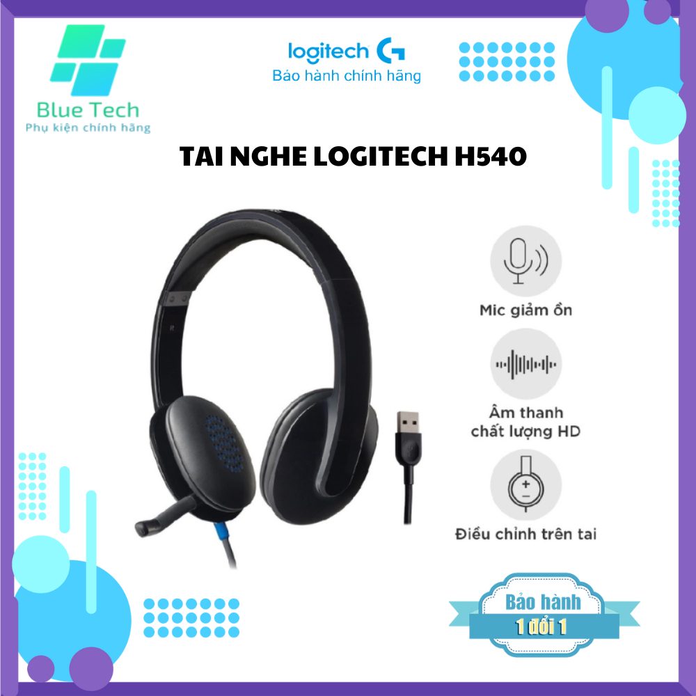 Tai nghe Logitech H540 USB Type-A - Bảo Hành Chính Hãng 24 Tháng | Shopee Việt Nam