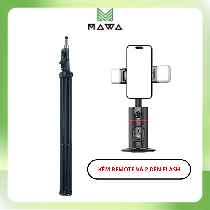 Gimbal P02 dùng cho điện thoại, phụ kiện xoay 360 độ tự động hỗ trợ ...