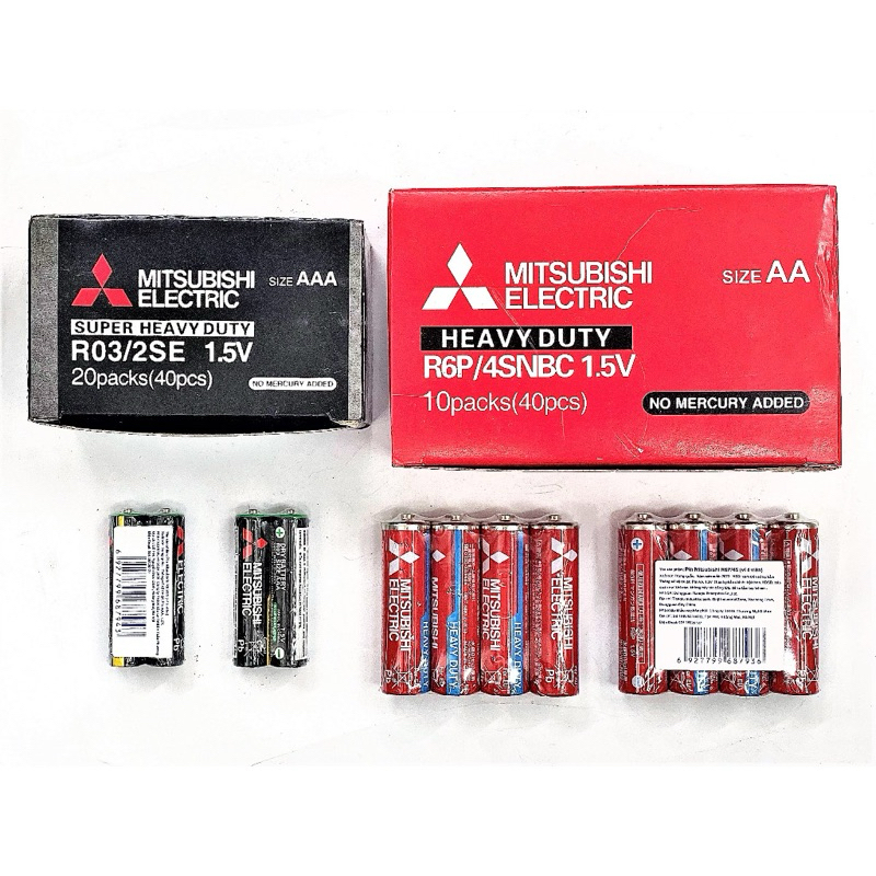 Pin MITSUBISHI 2AA/AAA Chính Hãng | Shopee Việt Nam