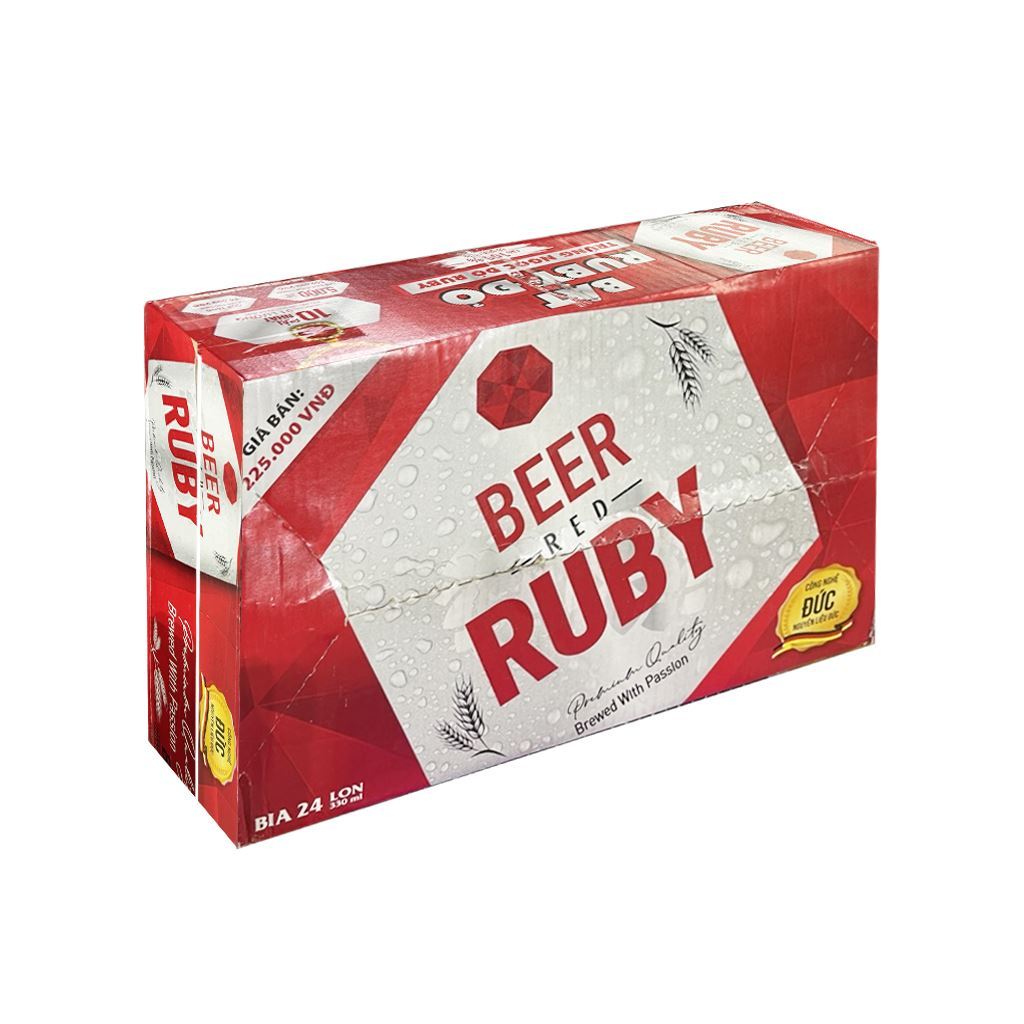 THÙNG BIA RUBY 24 LON x 330ml | Shopee Việt Nam