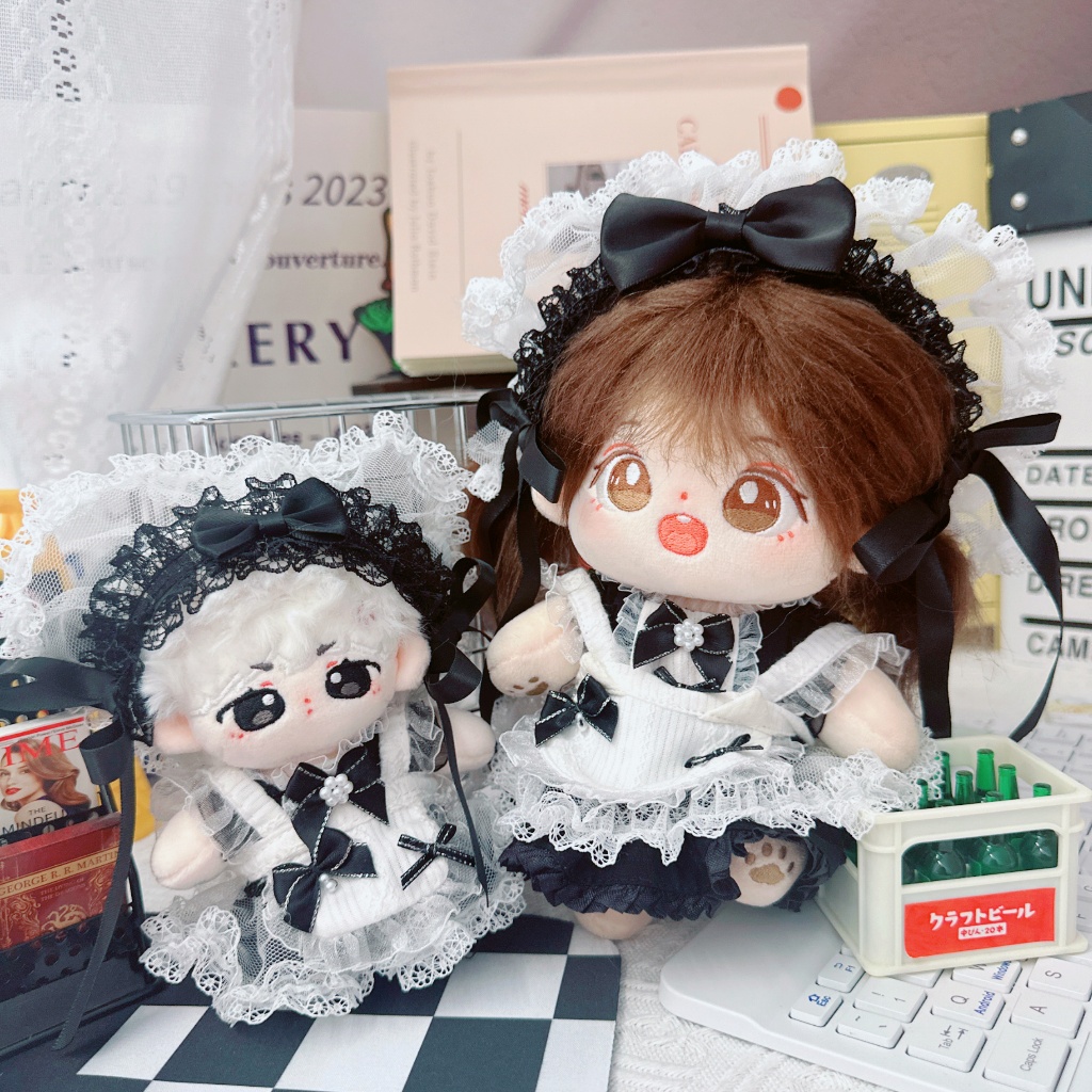 [Đặt trước]Outfit doll 10cm 20cm váy hầu gái váy maid đáng yêu(không ...
