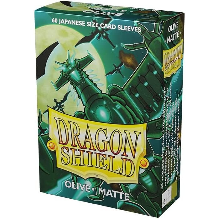 Bọc bài chính hãng Dragon Shield Japanese Size Sleeves – Matte Olive 60 ...