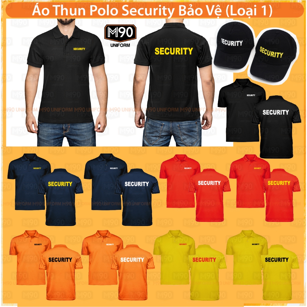 (in sẵn) Áo Thun Polo Có Cổ Security Áo thun bảo vệ Đồng phục bảo vệ Áo thun in securit | Shopee ...