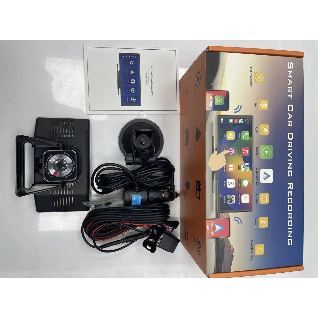 Camera hành trình DVR 4K cam sau 1080 có kết nối Car Play và Android ...