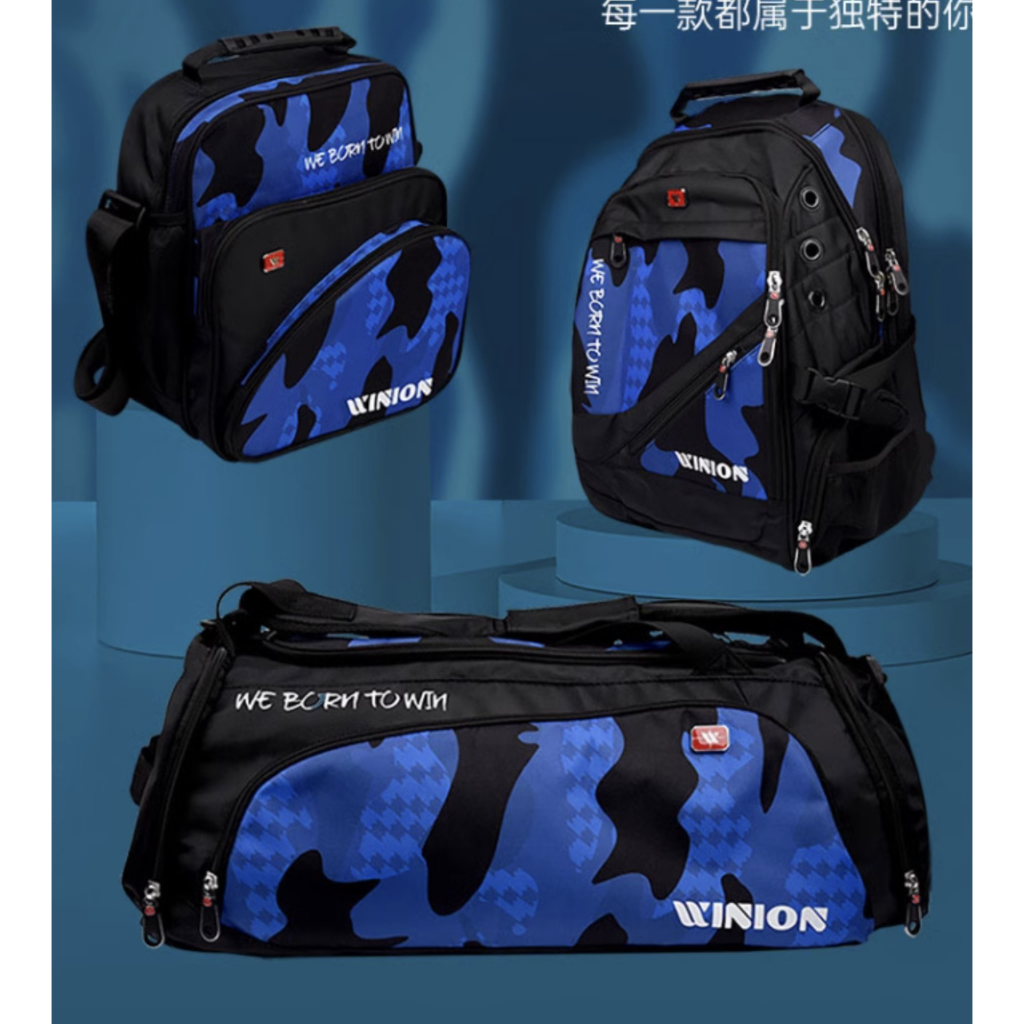 [PlantViet] Balo, túi sách túi đeo chéo bóng bàn Winion xanh đen ...