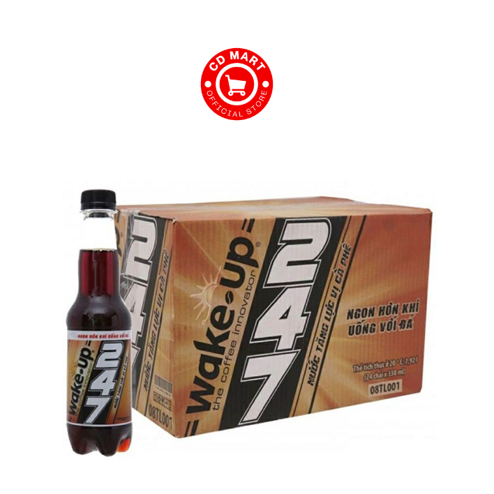 Thùng 24 chai nước uống Wake Up 247 330ml | Shopee Việt Nam