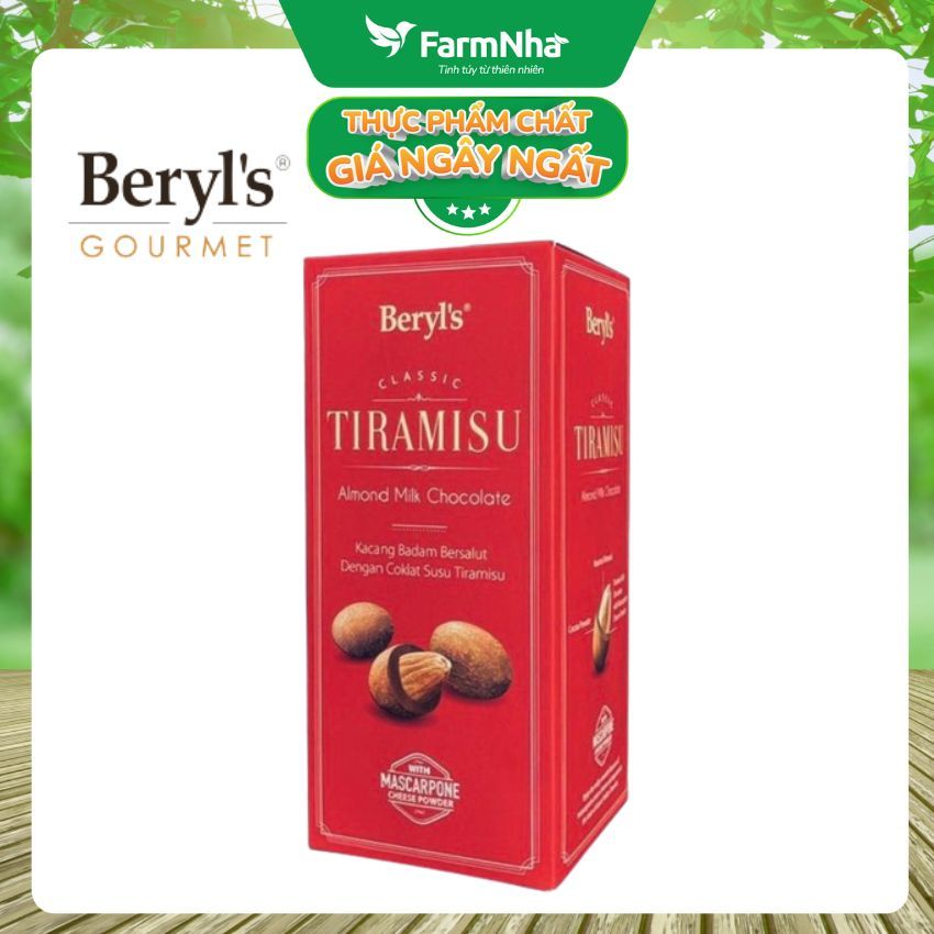 Socola Tiramisu Almond Milk Chocolate 180g Beryls - Socola sữa hạnh ...