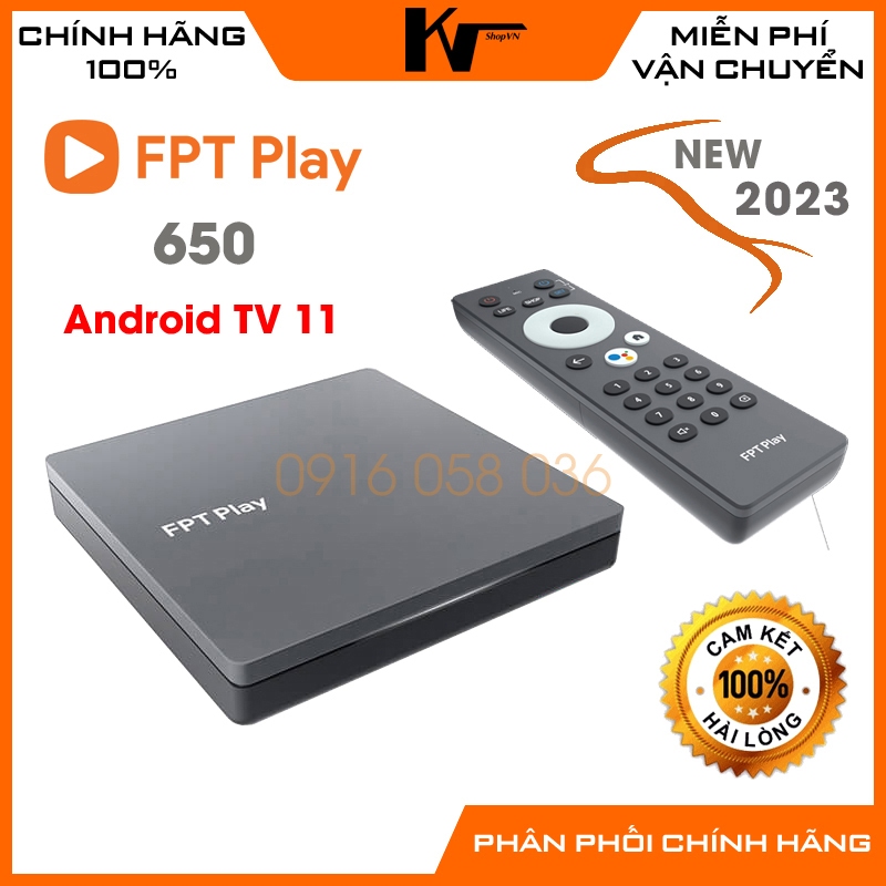 FPT Play Box 650 new 2023, Rom ATV11, Full chứng chỉ Google, điều khiển giọng nói | Shopee Việt Nam