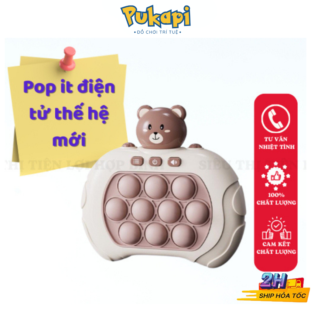 Pop it Điện Tử Thế Hệ Mới, Máy Chơi Game Popit Nhiều Level Có Đèn Nhạc ...