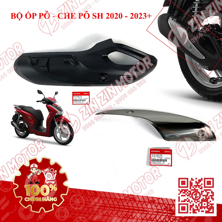 Che Pô, Ốp Pô SH 125i 2020 - 2023+, SH 150i 2020 2021 2022, SH160i 2023+ 18318-K0R-V00, 18319 ...