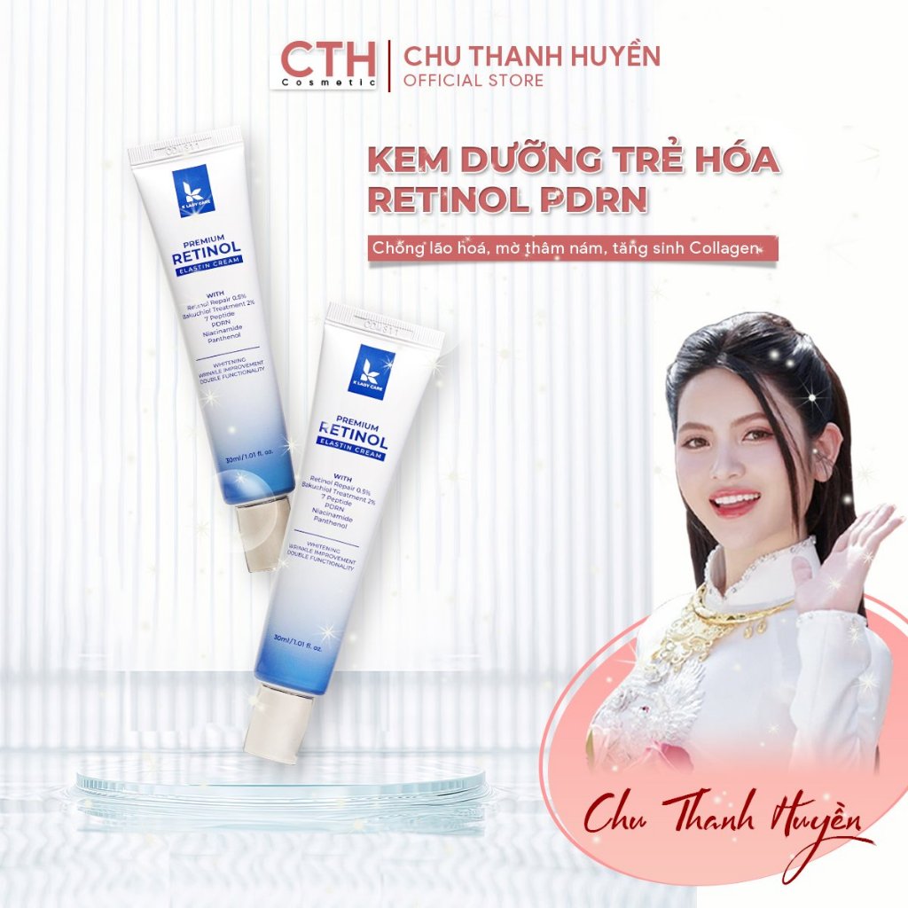 Kem Dưỡng Tế Bào Gốc Trẻ Hoá PDRN Retinol K LADY CARE, Chống lão hoá, mờ thâm nám, làm căng bóng ...