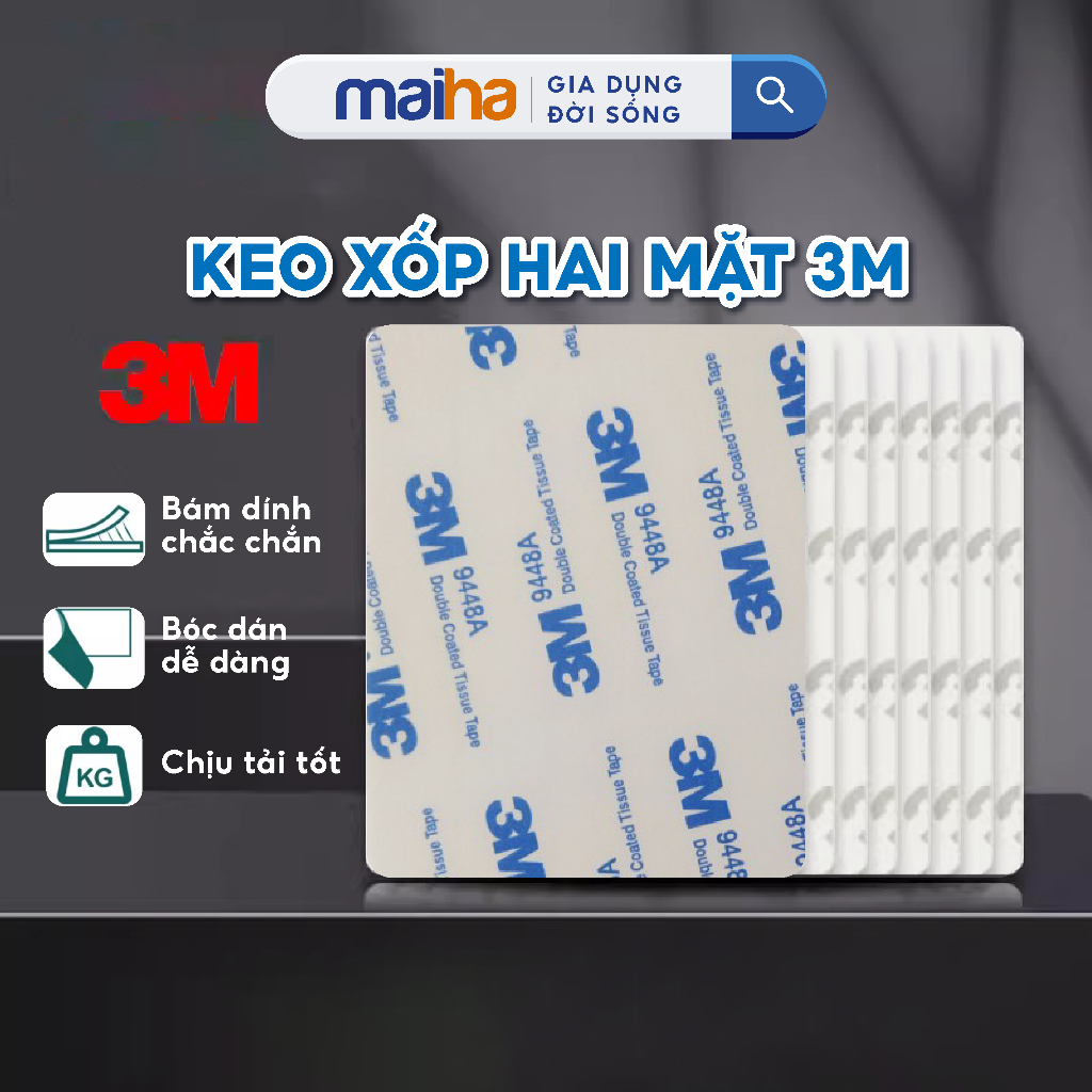Băng Dính Xốp 2 Mặt Chịu Lực Keo 3M Dán Tường Cố Định Vật Dụng Đa Năng ...