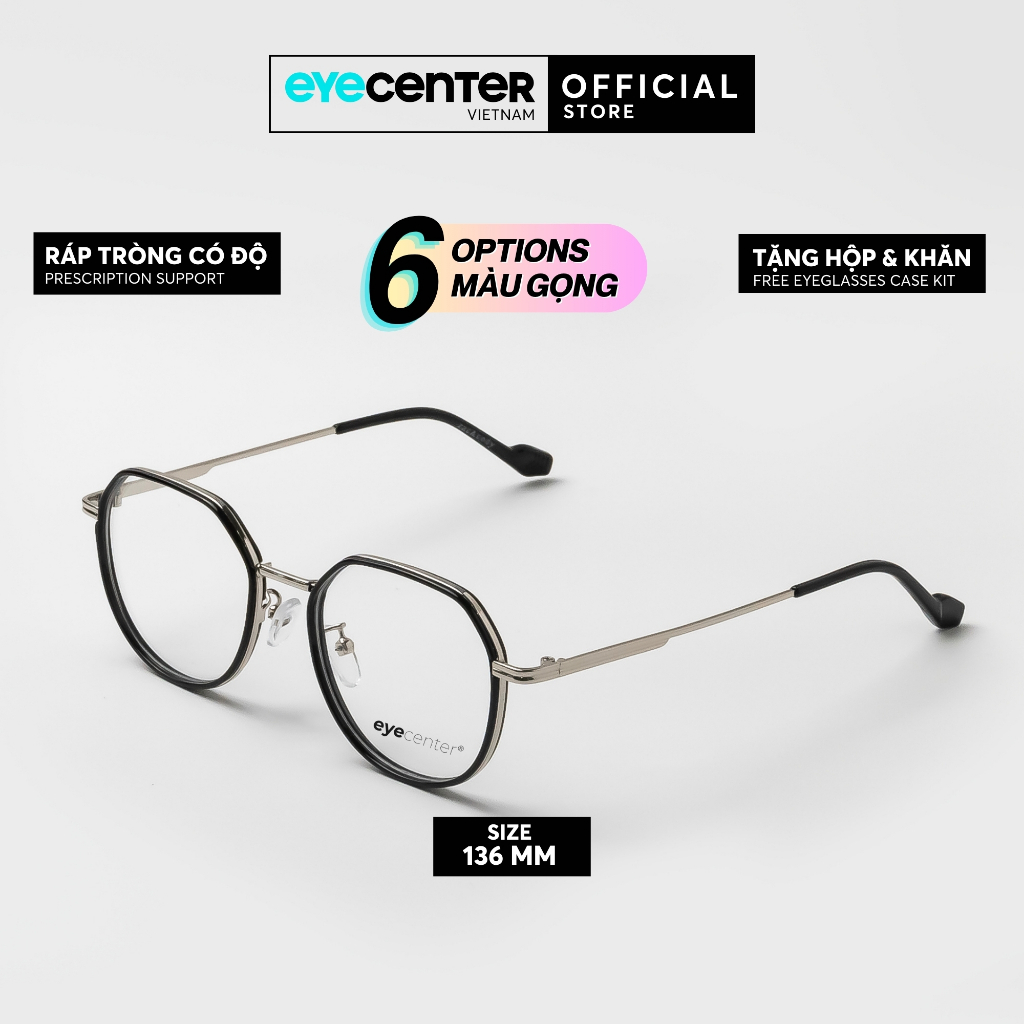 Gọng kính cận nam nữ chính hãng ZAC & CODY C77S kim loại chống gỉ nhập khẩu by Eye Center ...