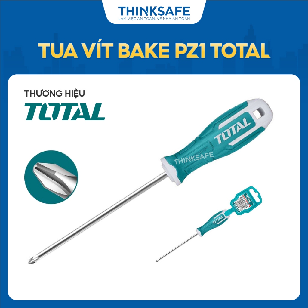 Tua vít bake Total mũi vít PZ1 PZ2, Đường kính 5- 6mm, Chiều dài 100mm ...