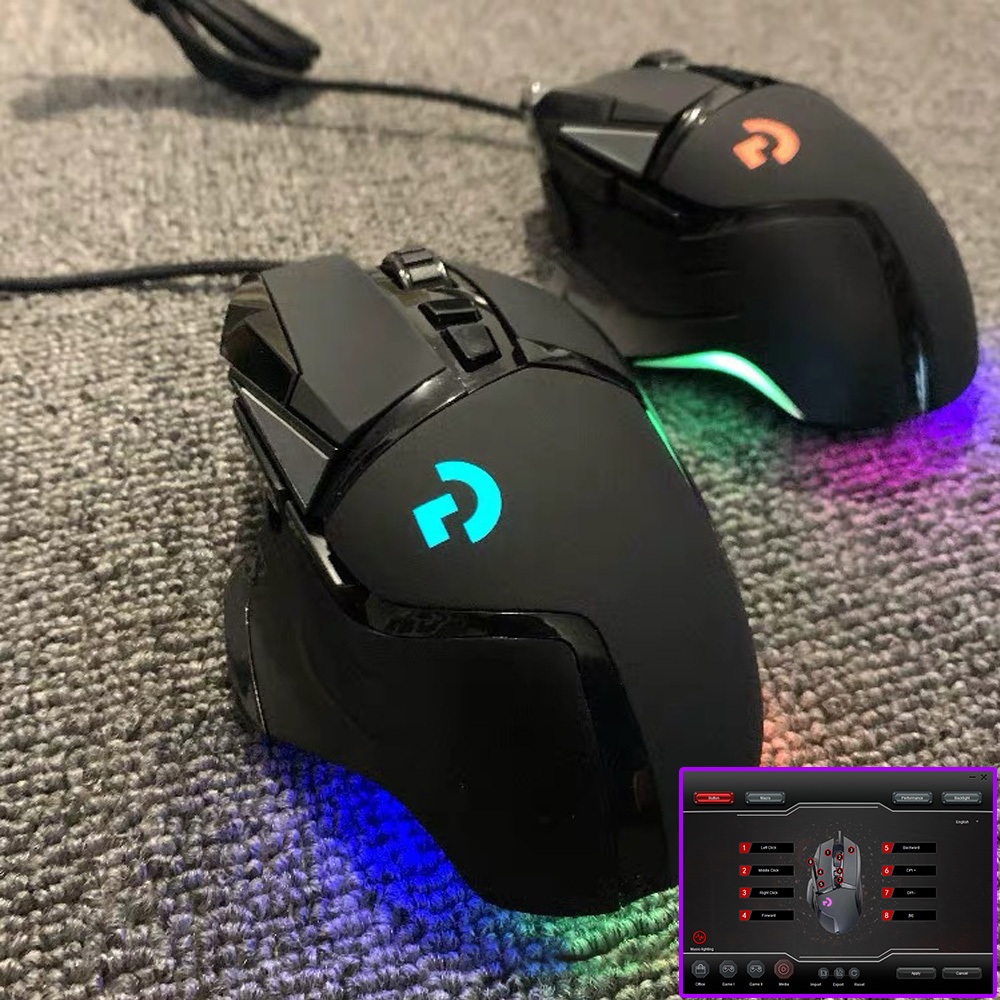 Chuột Gaming Có Dây G502 LED RGB 7200 DPI Có Hỗ Trợ Phần Mềm - New Full ...