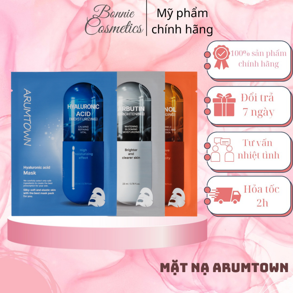 [Miếng lẻ] Mặt Nạ Dưỡng Da Hàn Quốc Arumtown Hyaluronic Acid/ Retinol ...